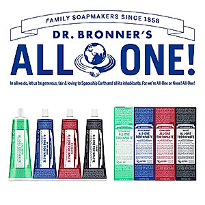 Dr. Bronner’s - All-One Toothpaste (Spearmint, 5 Ounce,3-Pack)