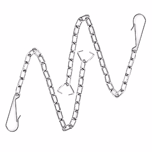 Toilet Flapper Chain, Stainless Steel Toilet Handle Chain, 2 Pack Toilet Flapper Chain Replacement Kit 9.45'' Universal Toilet Chain Toilet Flush Lift Chain Adjustable Length Fits Most Toilet Flappers