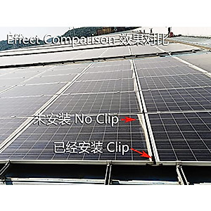 HZLH Solar Panels Water Drained Away Clip,Auto Remove Stagnant Water Build-up Near The Panel Edges. Plastic Clip to Clear Black 30mm、35mm、40mm、45mm、50mm T35
