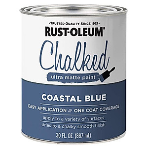 Rust-Oleum Chalked Ultra Matte Coastal Blue Water-Based Chalk Paint 30 oz.