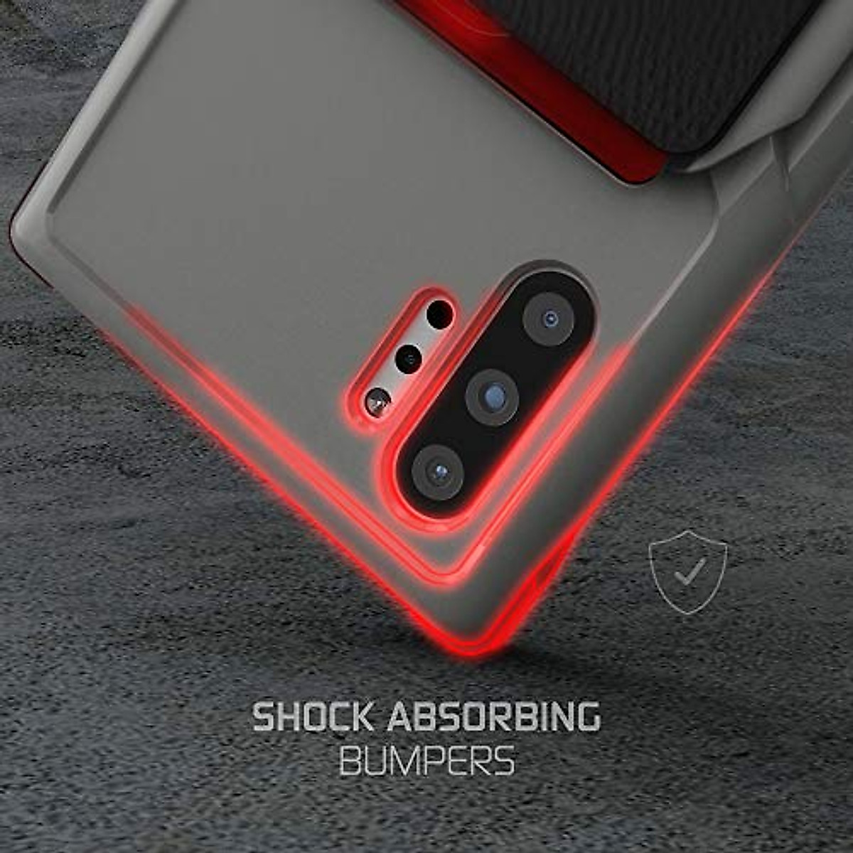 Ghostek Exec Galaxy Note 10 Plus Wallet Case Card Holder with Built-in Magnet for Car Mounts and Easily Detachable Leather Card Pocket for Wireless Charging Samsung Galaxy Note10+ (6.8 Inch) - (Black)