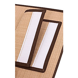 Internet's Best Hanging Closet Organizer - 6 Shelf - Clothing Sweaters Shoes Accessories Storage - Brown - College Dorm Kids Room Essential - Beige