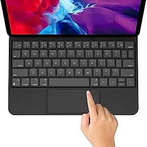 Magic-Style Keyboard Case for iPad Air 11 inch 2024 (M2), iPad Pro 11'' 2022 (4th/3rd/2nd/1st), iPad Air 5th & 4th Case with Keyboard, Wireless Bluetooth Magnetic Keyboard with Trackpad, Backlit