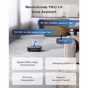 ECOVACS DEEBOT X2 Omni Robot Vacuum and Mop, 8000Pa Suction, 15mm Lift, Omni Station with Hot Water Mop Washing, Self-Emptying, Hot Air Drying, Auto-Refill, Obstacle Avoidance,Black