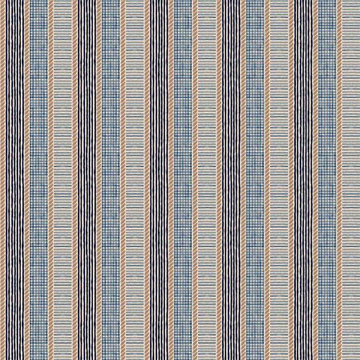 Stitch & Sparkle Fabrics, Nautical, Rope Black & Blue Cotton Fabrics, Quilt, Crafts, Sewing, Cut by The Yard (SSNL016)