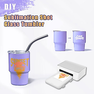 REFARICO 6 Pack 3oz Mini Tumbler Shot Glasses with Straw and Lid Stainless Steel Colored Sublimation Tumblers Double Wall Vacuum Insulated Cups for Party, Birthday's Day-Multicolor