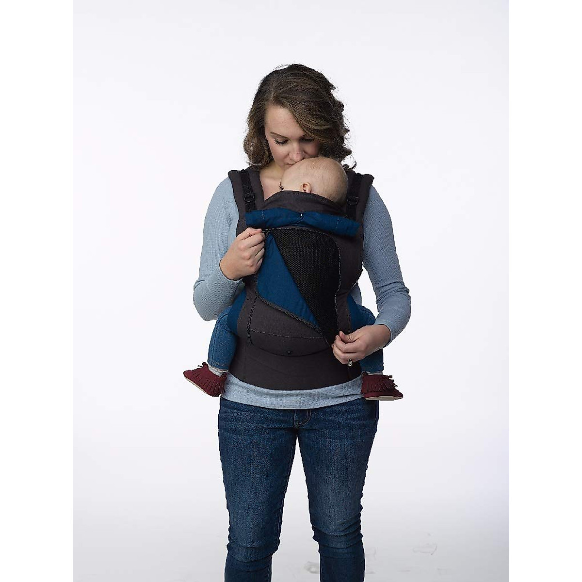 LILLEbaby Fundamentals 4-in-1 Position Baby Carrier, All Seasons - Steel