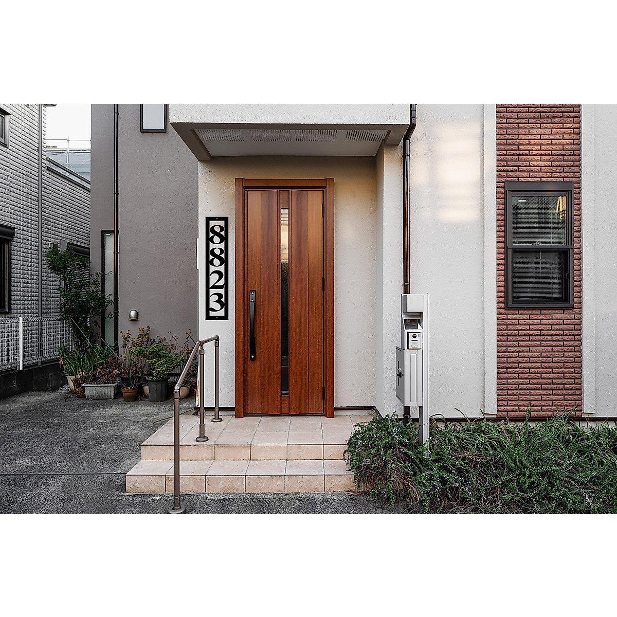 Custom Address Marker, Metal Address Sign, Vertical House Number, Address Number for Mailbox18"-44"