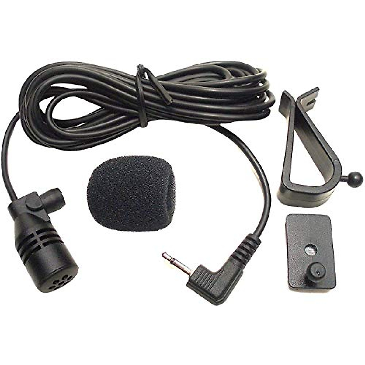 AVH-W4500NEX Microphone Mic 2.5mm Compatible for Pioneer DMH-1500NEX,MVH1400NEX,AVH-1400NEX,AVH-2400NEX,AVH-2500NEX,AVH-W4500NEX,AVH-W4400NEX,AVH-220EX,MVH-300EX in-Dash DVD/CD Car Stereo Receiver