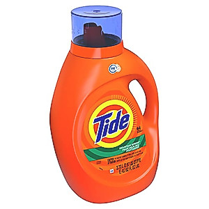 Tide HE Turbo Clean Ultra Liquid Laundry Detergent, Mountain Spring, 64 loads, 92 fl oz