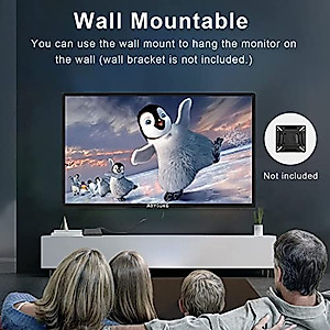 AOYODKG 20 inch PC Monitor, Professional Thin Computer Monitor with TN Panel and Blue Light Settings, 75Hz HD LED Monitor, Desktop Monitor with HDMI and VGA Port for Home Office, Black