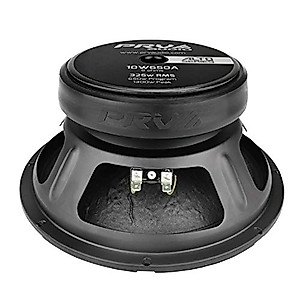 PRV AUDIO 10 Inch Woofer Speaker 10W650A, 650 Watts Program Power, 8 Ohm, 2.5 Inc Voice Coil, 325 Watts RMS Pro Audio Speaker Loudspeaker (Single)