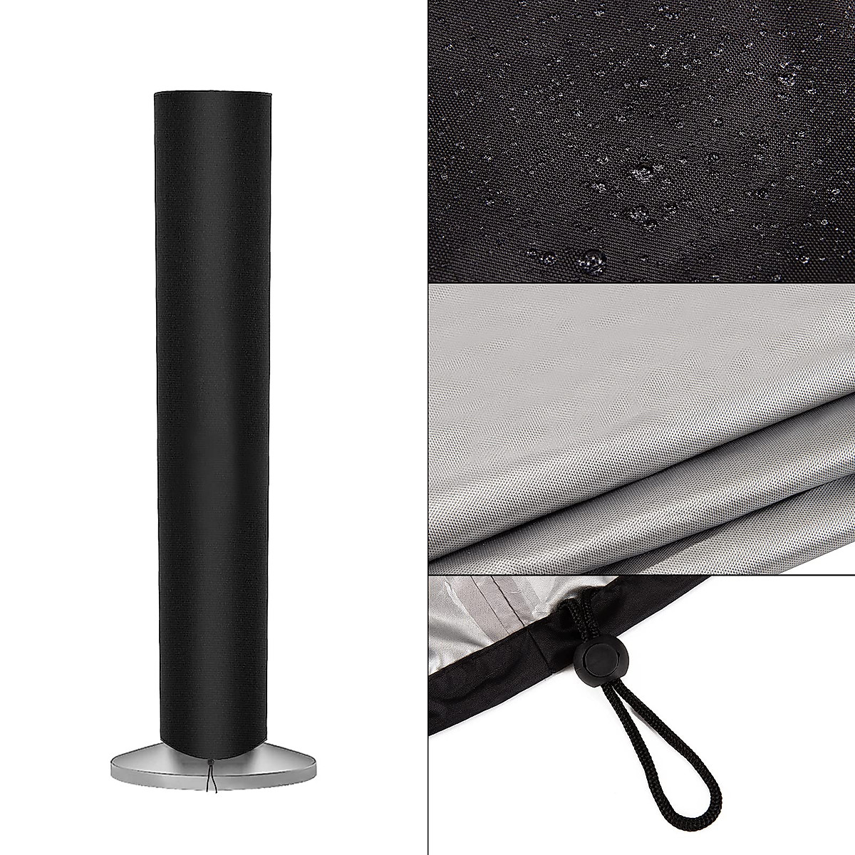 Tower Fan Cover,Waterproof&Dustproof Fan Cover,Standing Fan Covers,Floor Fan Cover,Oscillating Tower Fan Covers With Remote Outdoor or Indoor Stand up Fan Cover for Home,Bedroom,Office（only cover)