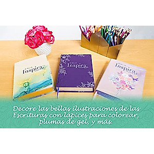 Biblia Inspira NTV (SentiPiel, Acuarela rosa): La Biblia que inspira tu creatividad (Spanish Edition)