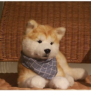Chongker Dog Stuffed Animals Shiba Inu Dog Plush - Handmade Realistic Dog Toy,Cuddly Plush Puppy Companion Pet