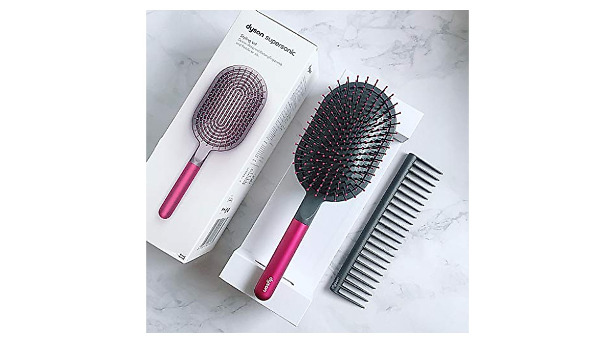 Dyson Detangling Comb & Paddle Brush for Dyson Supersonic - Gentle Styling