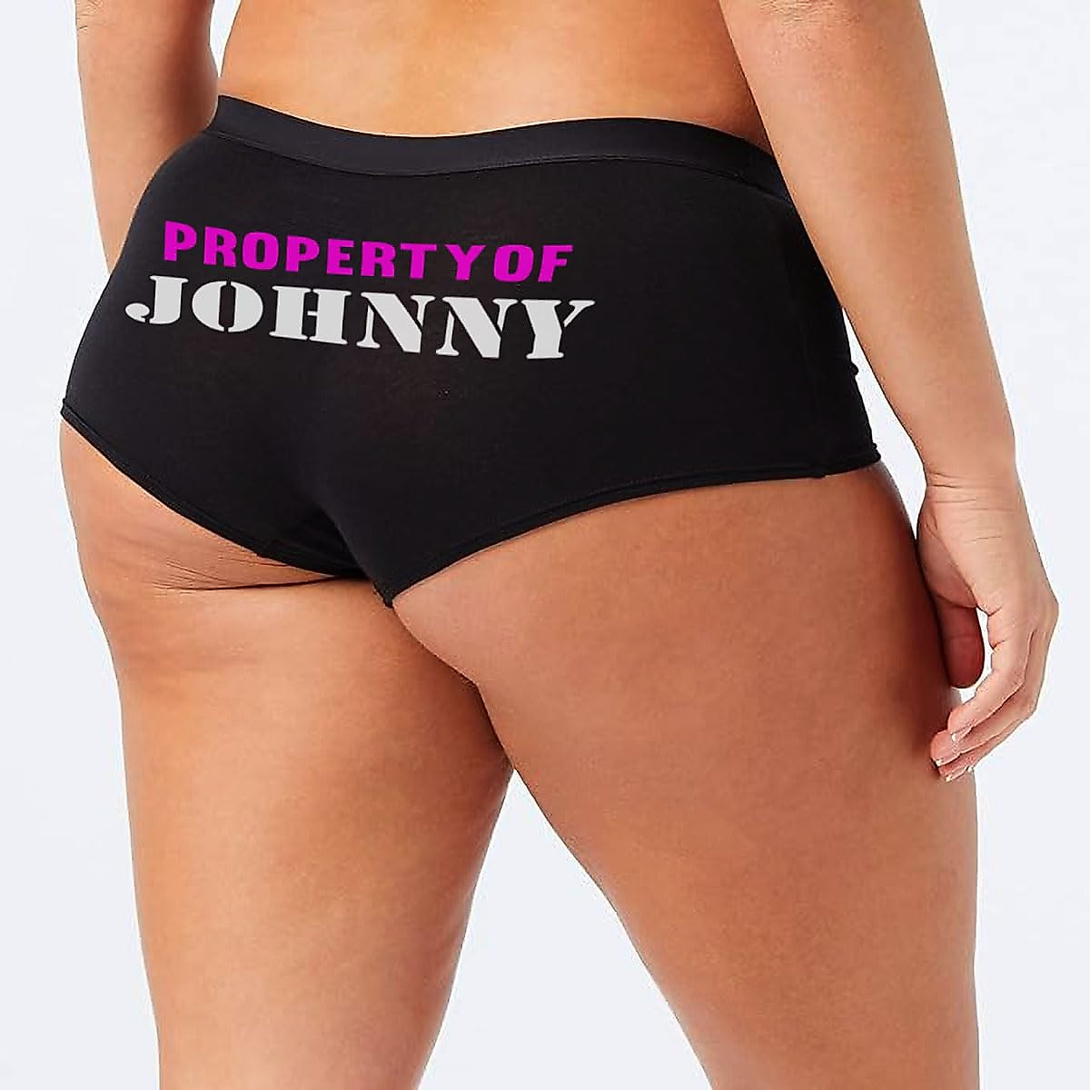 Naughty Custom Property of Daddy Panties – Flirty Premium Cotton Underwear – Sexy Gift Idea Black