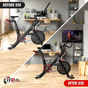 TFD The Pivot for Peloton Bikes (Original Models), Made in USA | 360° Movement Monitor Adjuster - Easily Adjust & Rotate Your Peloton Screen | Peloton Accessories