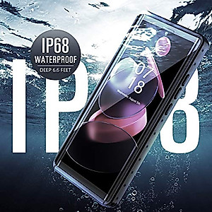 ANTSHARE for Samsung Galaxy Note 20 Ultra Case Waterproof,Built in Screen Protector Full-Body Protection Heavy Duty Shock-Proof Cover Waterproof Case for Galaxy Note 20 Ultra 6.9 inch 5G Black/Clear