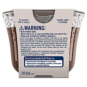 Glade Candle Elegant Amber & Oud, Fragrance Candle Infused With Essential Oils, Air Freshener Candle, 3-Wick Candle, 6.8 Oz