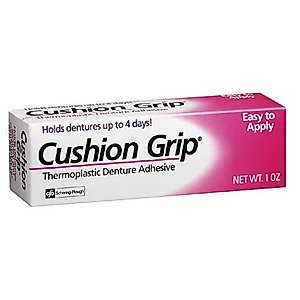 Cushion Grip Thermoplastic Denture Adhesive - 1 oz