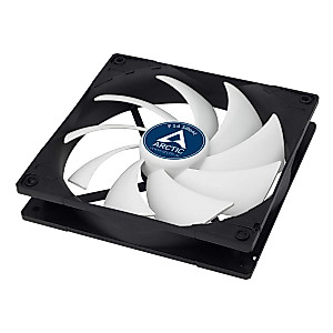 ARCTIC F14 Silent - PC Fan, 140mm Case Fan, Ultra-Quiet, Extra Quiet Motor, Computer, Almost inaudible, Fan Speed: 800 RPM - Black, White