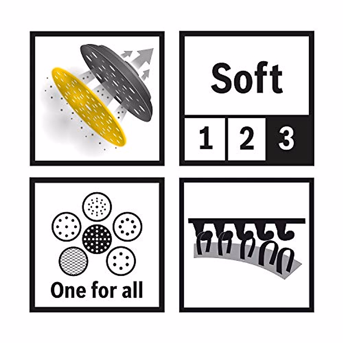 Bosch Professional Multi-Hole Pad (Diameter 125 mm, Soft, Velcro, Accessories for Random Orbital Sanders)