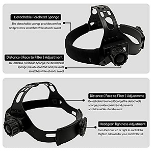 WELDMALL True Color Solar Power Auto Darkening Welding Helmet Welder Hood with Adjustable Shade Range for Mig Tig Arc Sensor Welder Mask WM-110