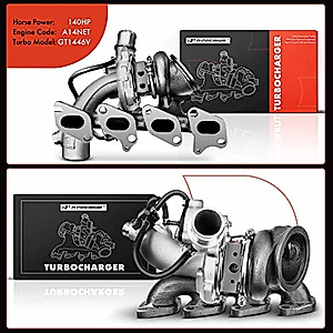 A-Premium Turbo Turbocharger and Complete Installation Kits Compatible with Buick, Chevy Vehicles - 1.4L Turbo - Encore 2013-2021, Cruze 2011-2019, Sonic 2012-2020, Trax 2013-2021 - Replaces 55565353