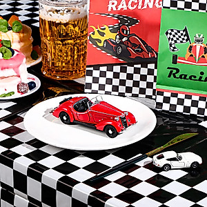 Irenare Car Birthday Party Supplies Racing Party Decorations Road Tablecloth Racetrack Table Runner Table Covers for Kids Boy Car Theme Birthday Party, 54 x 108 Inch (Classic Style,2 Sheets)