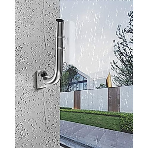 Universal Adjustable TV Antenna Mount 14" Inch Weather Proof J Pole, Wireless Bridge Bracket Mount for Outdoor Point to Point AP Access Point Client Bridge CPE, Antenna Mounting Pole, 1-Pack