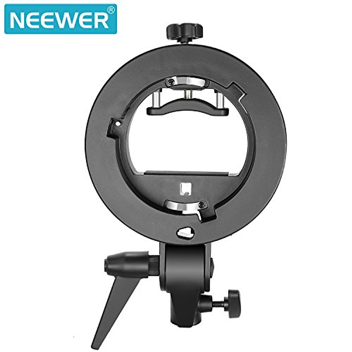 Neewer S-Type Bracket Holder with Bowens Mount for Speedlite Flash Snoot Softbox Beauty dish Reflector Umbrella