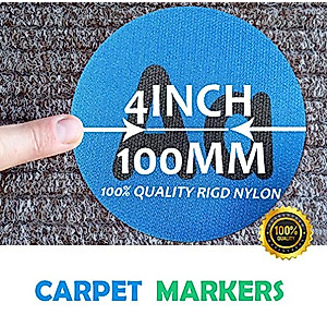 KIKIGOAL 4" Diameter Classroom Carpet Markers Floor Dots x 26 Classroom Circles with Alphabet A-Z for Teachers (with Alphabet)