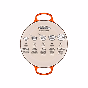 Le Creuset Enameled Cast Iron Signature Round Dutch Oven, 3.5 qt. , White