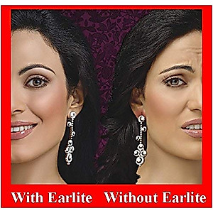 EarLite 240 (60 Ea X 4 Packs) Invisible Earring Ear Support Waterproof Patches in ZipLock Pouch - Made in USA