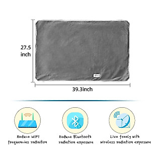 NIULAFR Faraday Blanket for Beds Protection, Blanket for Pregnant and New Born Baby Two Sides Blanket 26x40Inch