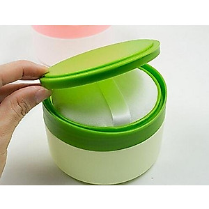 Ericotry 1Pcs Portable Plastic Baby Skin Care Baby After-Bath Powder Puff Kit Container Dispensor Case Container Talcum Powder Case Jar Pot with Powder Puff and Sifter