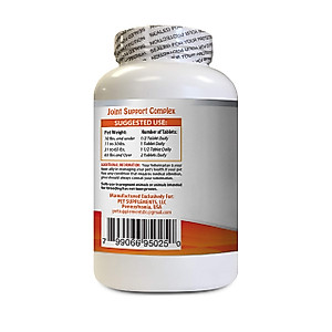 MY LUCKY PETS LLC Dog Joint Powder Supplement - Joint Health for Dogs - with Turmeric MSM and More - Support Healthy Cartilage - Dog msm glucosamine chondroitin - 60 Tablets (1 Bottle)