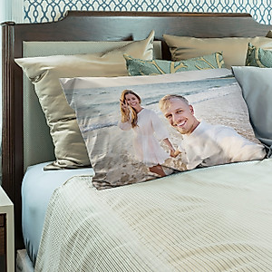 Custom Love, Couple Photo Pillowcase w Any Picture | 30x20 - Optional Pillow Insert | Personalized Pillow Cover with Your Loved Ones | Custom Gifts w Any Picture, Couple Gifts