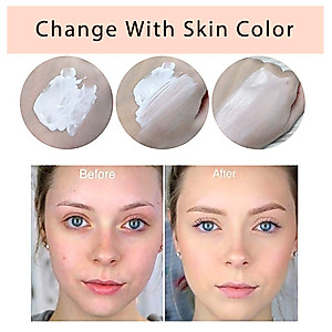 TLM Colour Changing Foundation, Flawless Color Changing Foundation Makeup Base Moisturizing Liquid Foundation for Women Girls SPF15, Sunscreen, Non-greasy, Non-marking, Long lasting(2Pack)