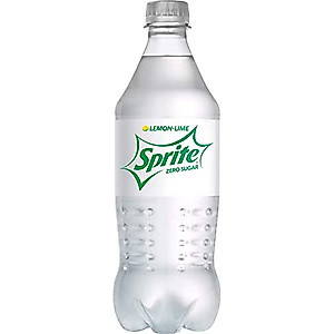 Zero Sprite, 20 oz Bottles - Pack of 24