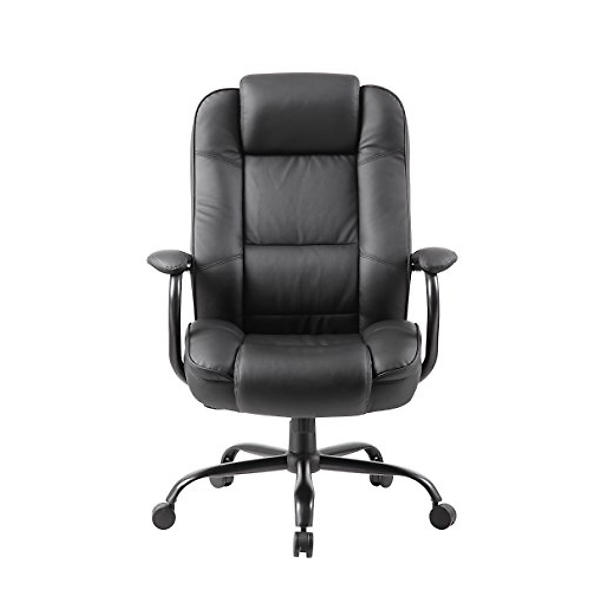 Boss Office Products Heavy Duty Executive Chair with 350lbs Weight Capacity in Black