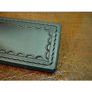 Pocket sheath for Fixed Blade Knife, 5" Knife Holster, Genuine Leather Knife Holder, Dyed Black