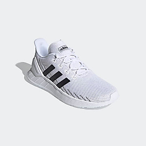 adidas Men's Questar Flow Nxt Running Shoe, White/Black/Grey, 10.5