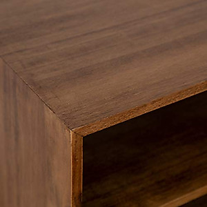 Kate and Laurel Hutton Modern Floating Shelf, 12.5 x 10 x 7, Rustic Brown, Farmhouse Floating Desk for Storage and Display