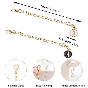 Guulaiwod Letter Charm Accessories For Stanley Cup, 2PCS ID Initial Letter Charm Personalized, Water Cup Handle Identification Letter Charm (A)