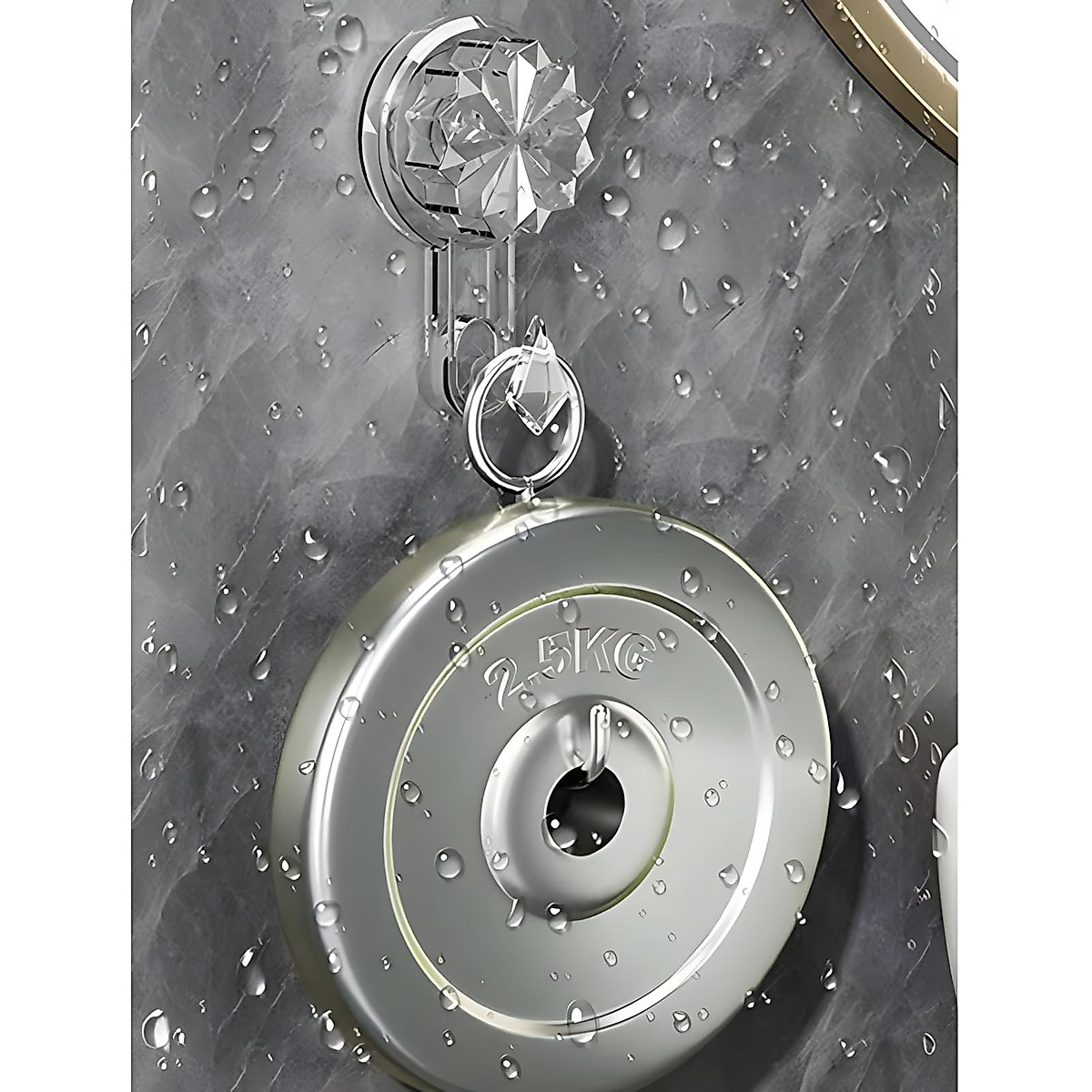 NFGBF Suction Cup Hooks for Shower,Adhesive Towel Hooks,No Drill Hooks for Hanging on Bathroom or Kitchen. (3 Pack，Green)