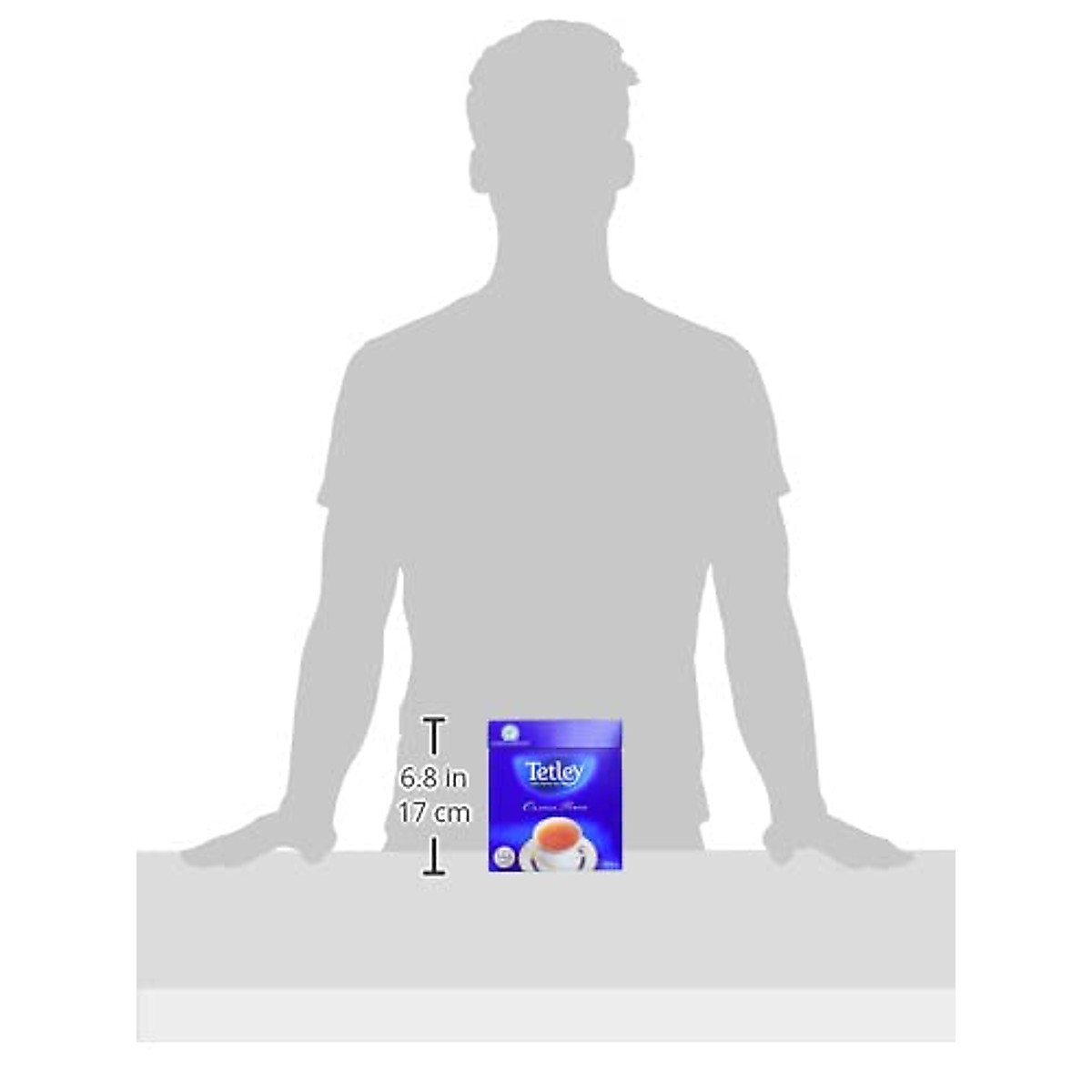 Tetley Orange Pekoe Tea, 144 Count Tea Bags, 454g/1lb, (Imported from Canada}