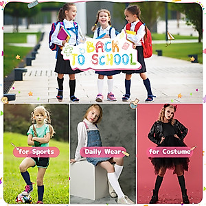 Kids' Long Knee High Socks - School Socks for Boys & Girls, Ages 6-8