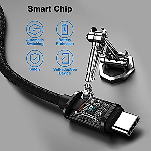 Multi Charging Cable, 4Pack/4FT 3 in 1 Fast Charging Cord Adapter with USB-C, Type C/Micro USB Port Connectors, Nylon Braided Universal Multiple USB Cable for Cell Phones, Android Devices and More
